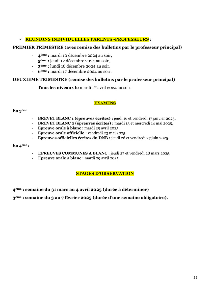 Préparation de la rentrée 2024-2025